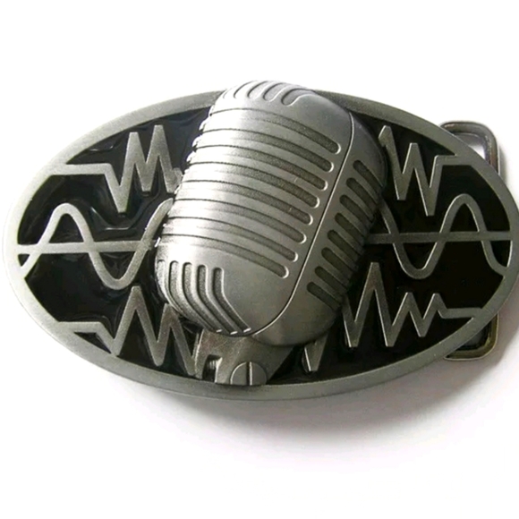 Accessories | New Vintage Style Microphone Singer Belt Buckle Approx ...
